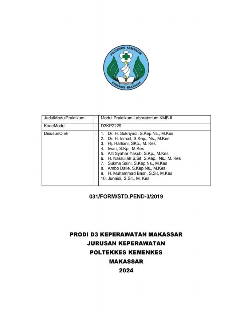 Modul Lab KMB 2 2023-2024 - 19 Februari 2024 SDH TT | PDF