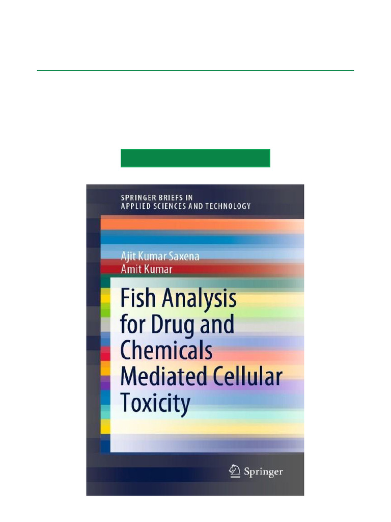 Fish Analysis For Drug and Chemicals Mediated Cellular Toxicity Scribd ...