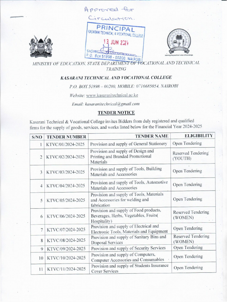 Tender Notice | PDF