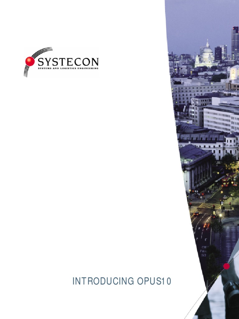 Introducing OPUS10 | PDF | Systems Science | Logistics