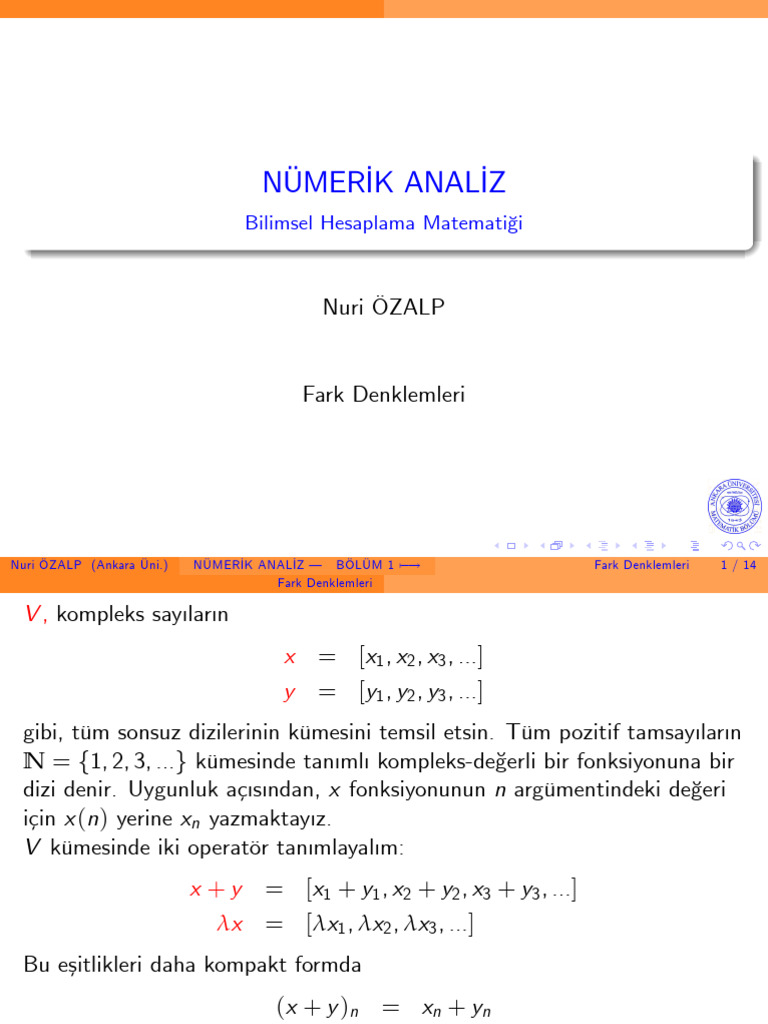 Fark Denklemleri | PDF