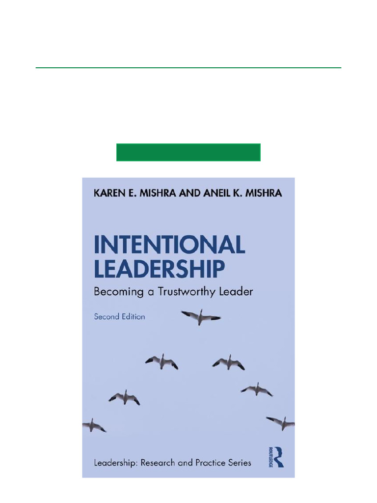 Intentional Leadership: Trustworthy Leadership Guide | PDF | Leadership ...
