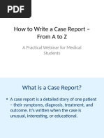 Template For A Case Report | PDF | Medical Diagnosis | Case Report