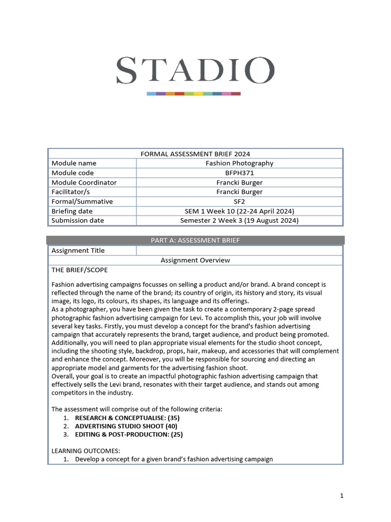 BFPH371 - SF2 Brief - FB - 2025 - (V1) | PDF | Adobe Photoshop ...