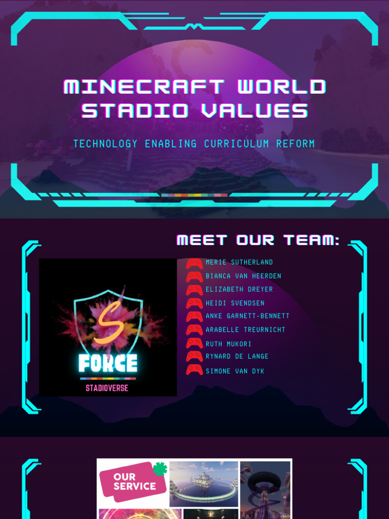 Minecraft Stadio Values | PDF | Online Games | Multiplayer Online Games