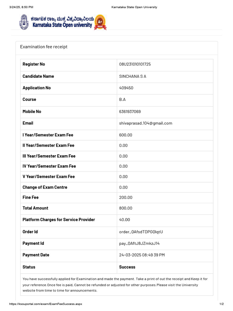 Karnataka State Open University | PDF