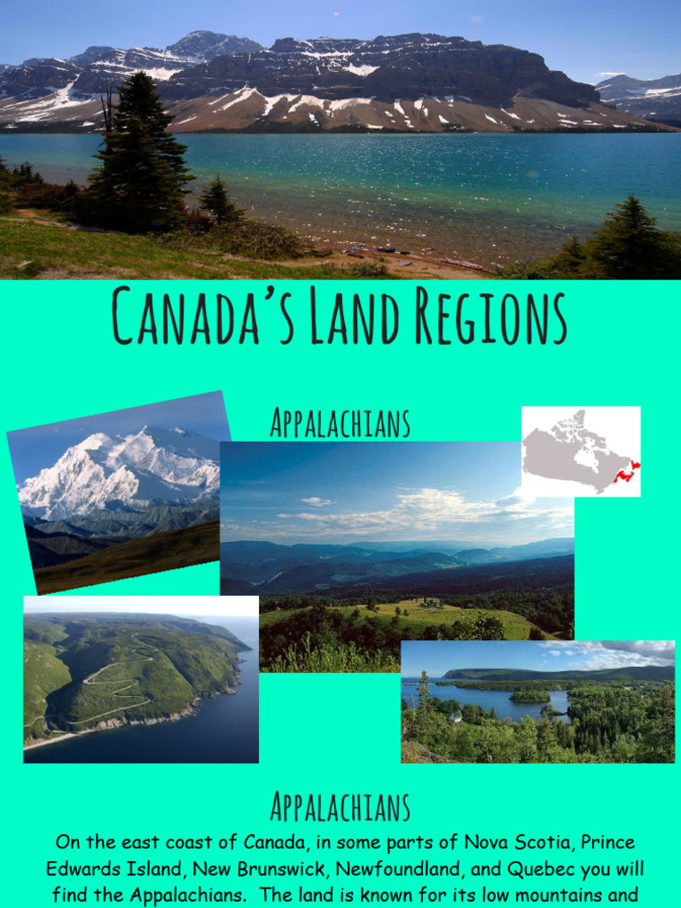 Canada's Physical Regions Overview | PDF | Appalachian Mountains | Canada