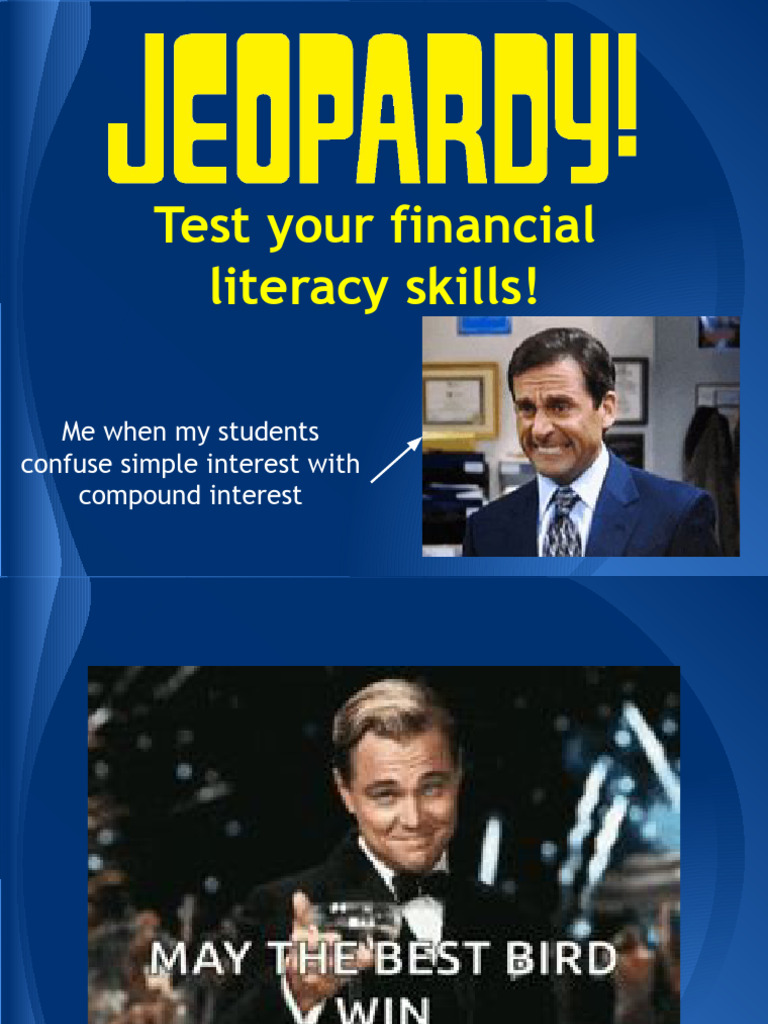 Financial Literacy Jeopardy Game | PDF | Interest | Credit Card