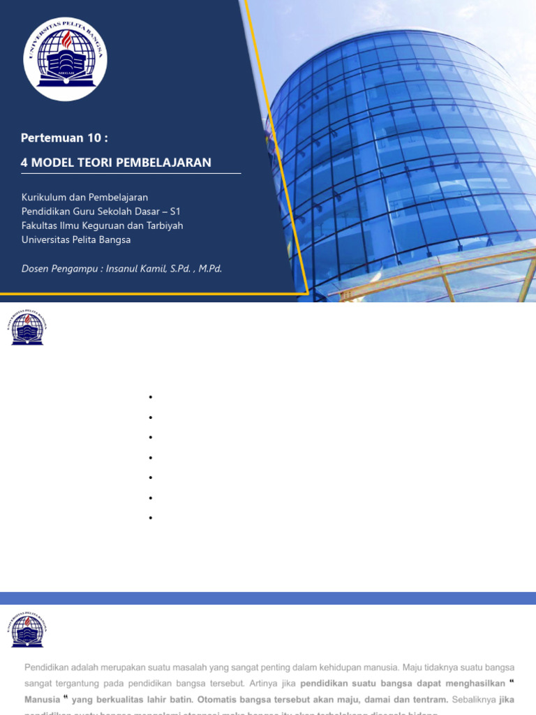 Kel. 3 (4 Teori - Model Kurikulum Dan Pembelajaran) | PDF