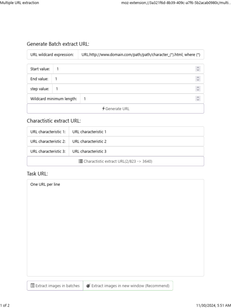 Multiple URL Extraction | PDF