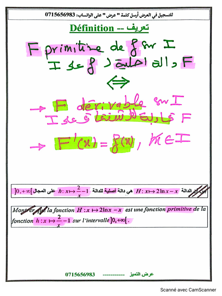 calcul intégral Résumé | PDF