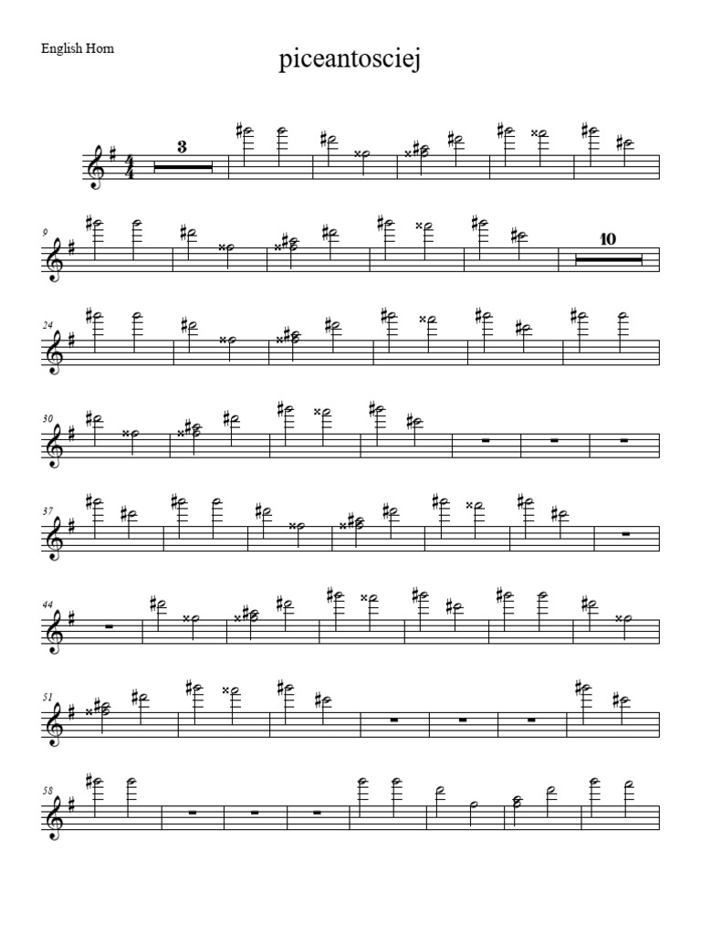 Testico1 - English Horn | PDF