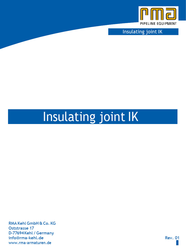 Engl - Insulating Joint IK 2019 | PDF | Pipe (Fluid Conveyance ...