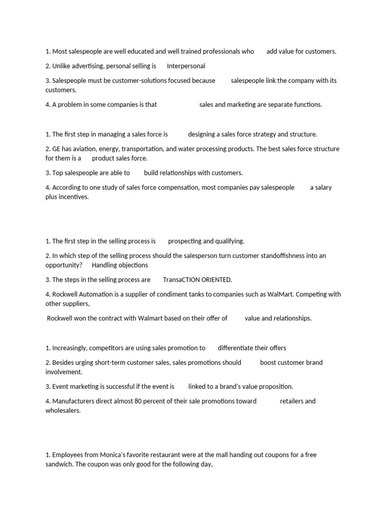 Final Quizzes and Simulations. | PDF | Sales | Marketing