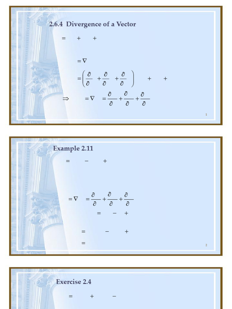 Week4 Divergence Curl Geometry1 | PDF | Divergence | Mathematical Analysis