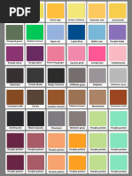 120 Swatch Chart Crayola CP | PDF | Blue | Visual Perception