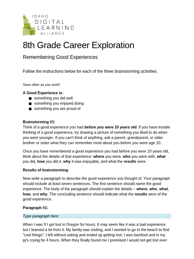 Remembering Good Experiences | PDF