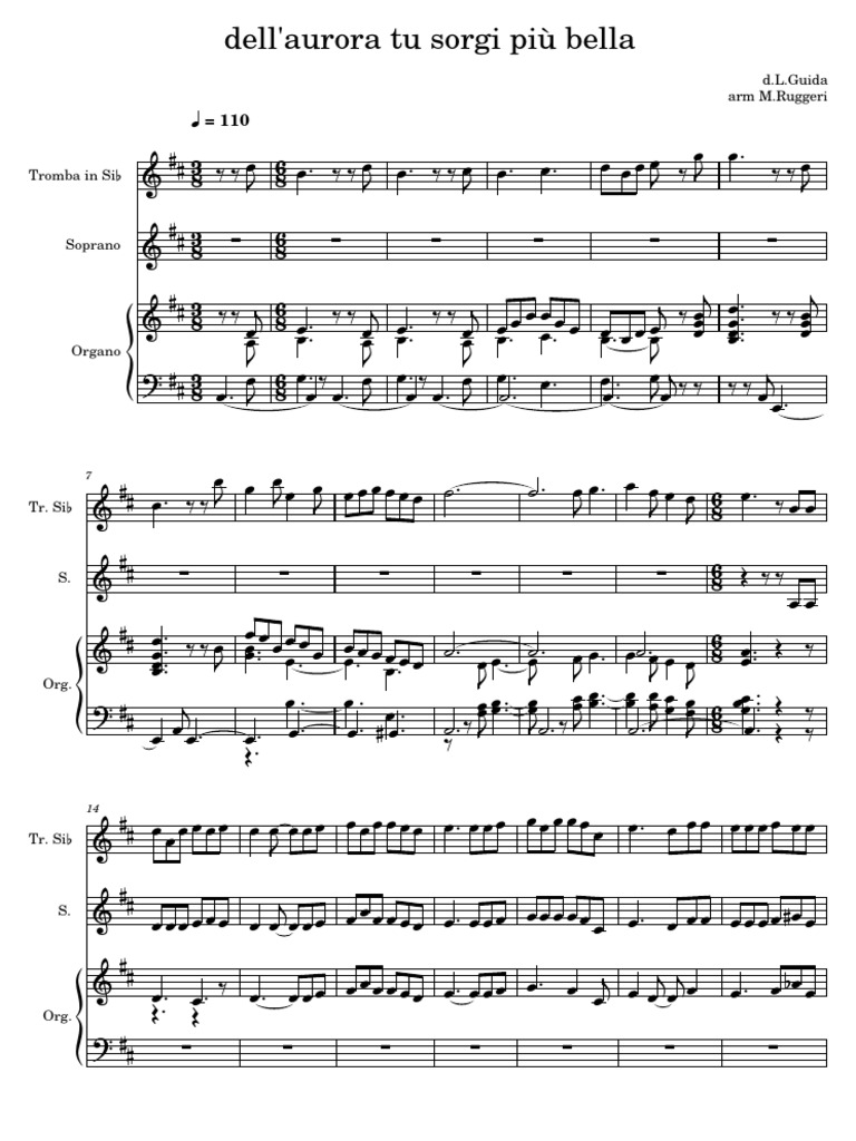 Dell'aurora Tu Sorgi Più Bella | PDF
