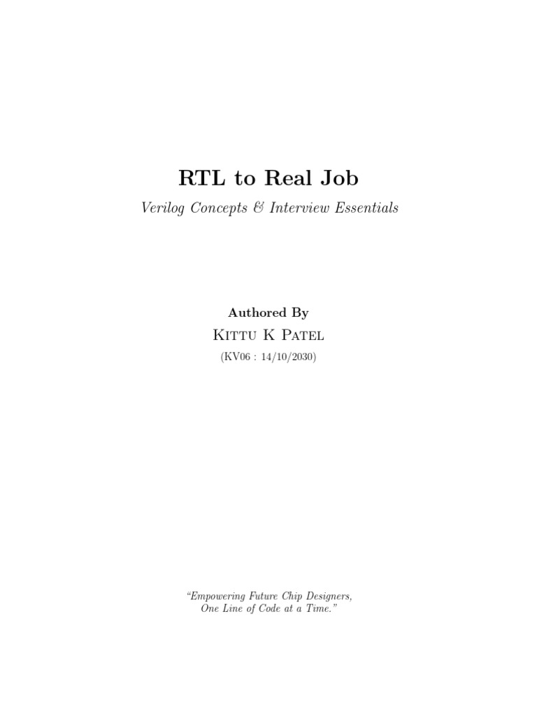 Verilog One Stop Solution | PDF | Hardware Description Language | Field Programmable Gate Array