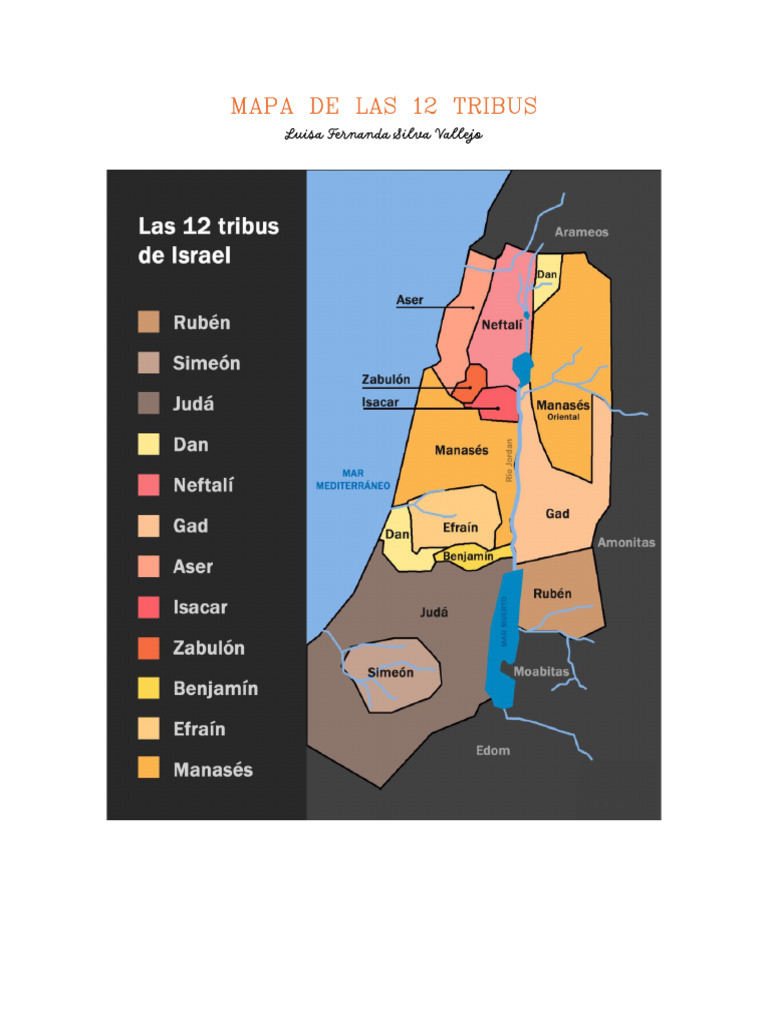 Mapa de Las 12 Tribus | PDF | Samuel | Saulo