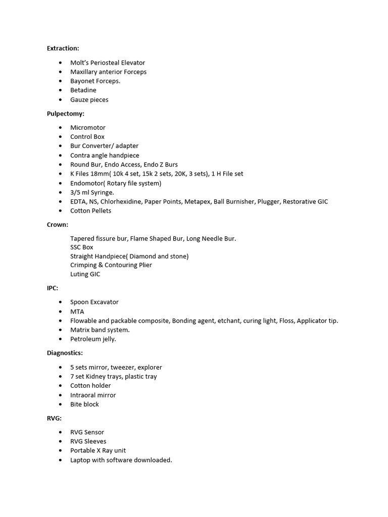 Ga Instruments List | PDF