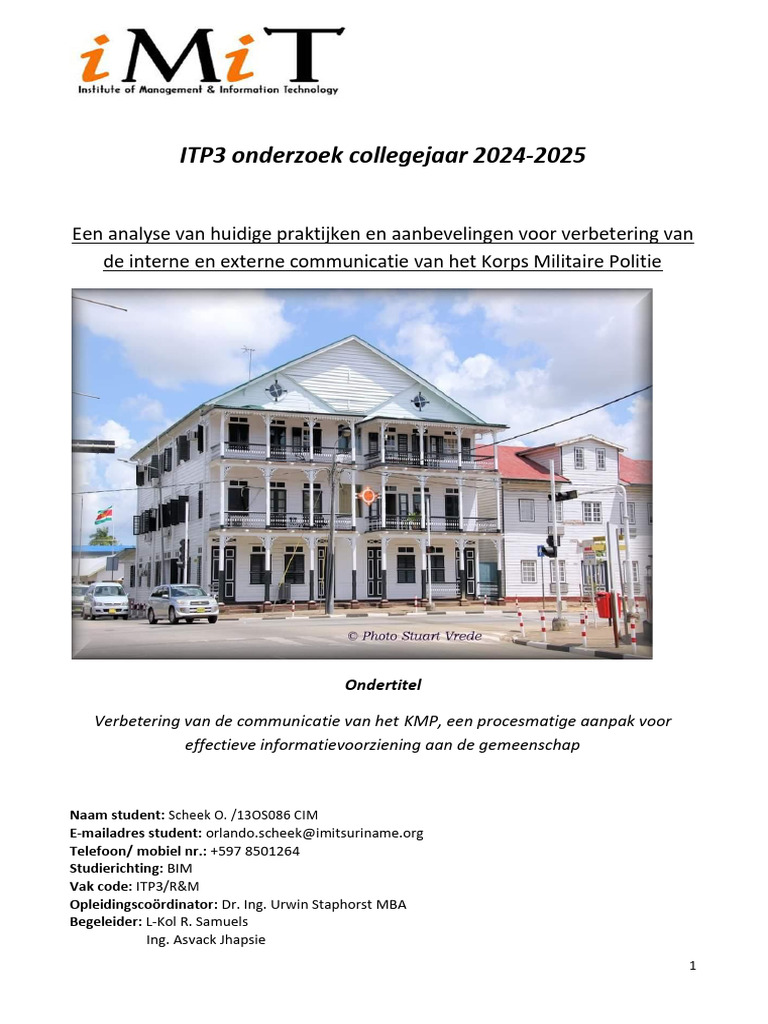 Finaal ITP3 Voorstel Scheek 7-4-2025 | PDF