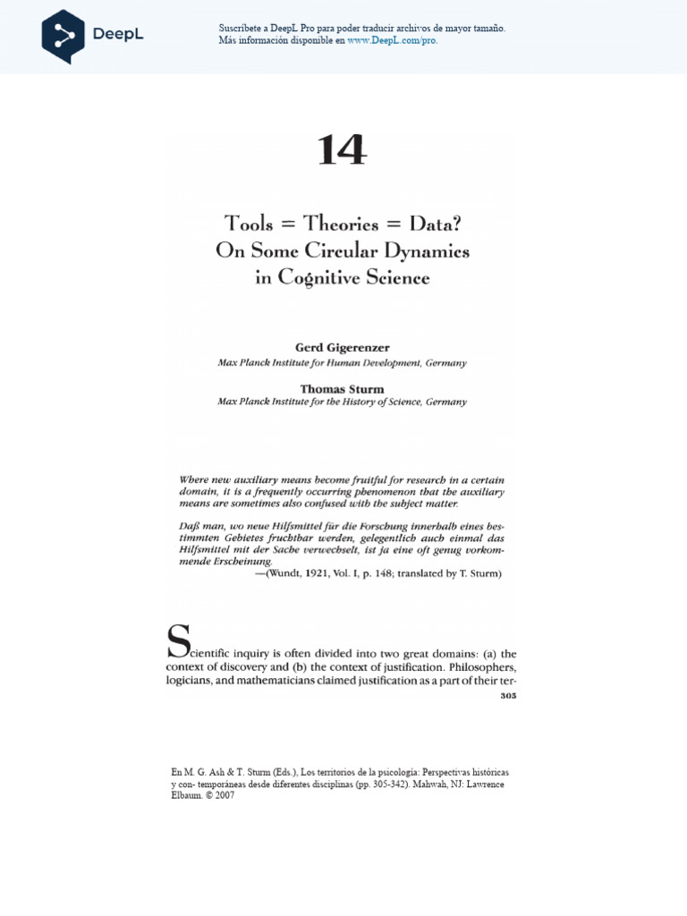 Herram - Teor.Datos | PDF | Teoría | Realismo filosófico