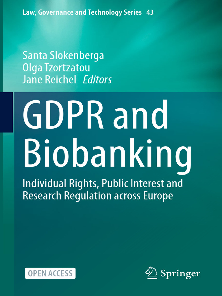 GDPR and Biobanking | PDF | European Union | Creative Commons