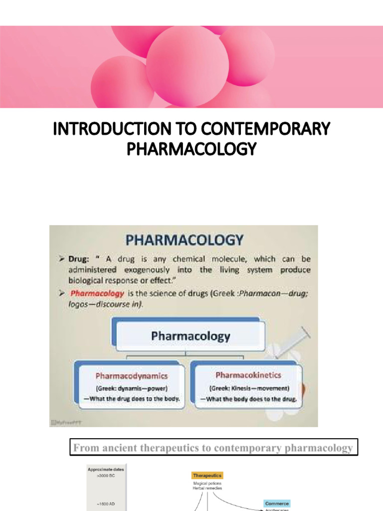 Introduction To Pharmacology-DD2023 | PDF