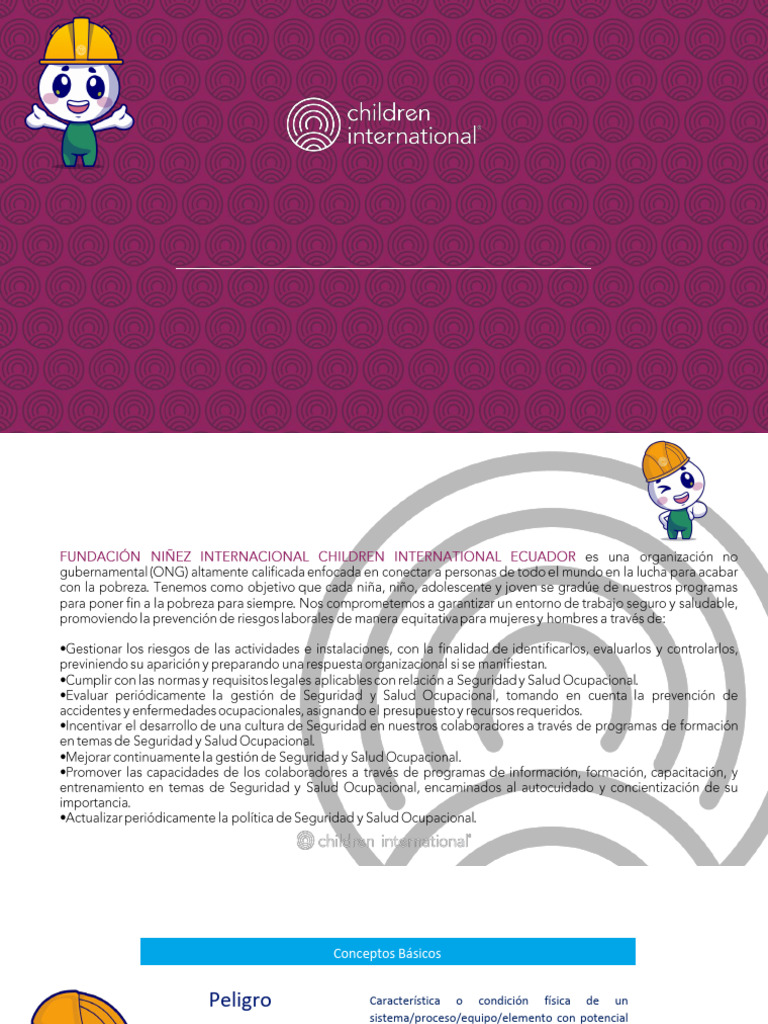 Inducción 1era Diapositiva | PDF | Riesgo