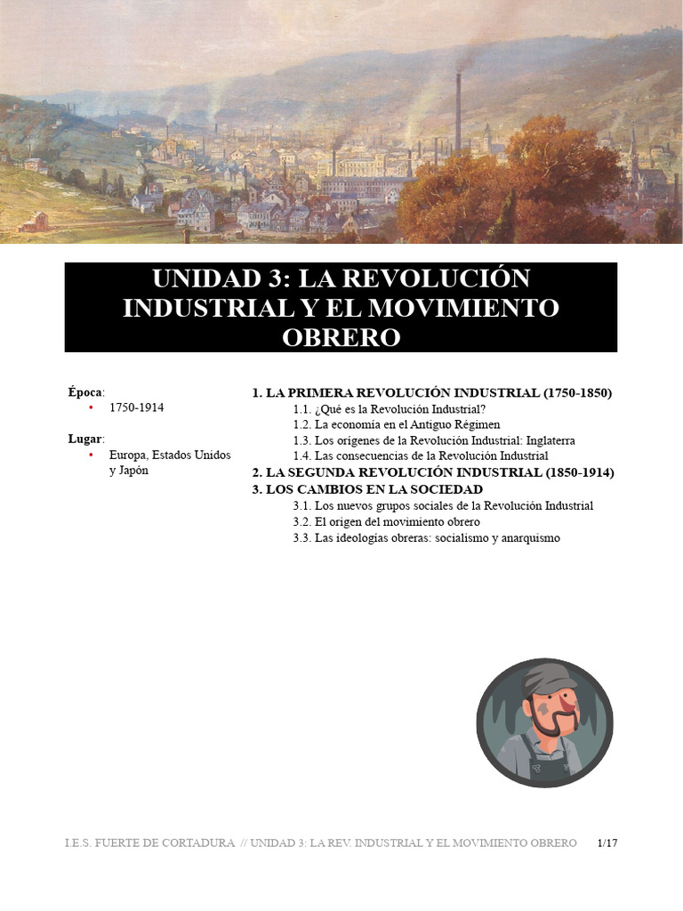 Revolución Industrial y Movimiento Obrero | PDF | Revolución industrial ...