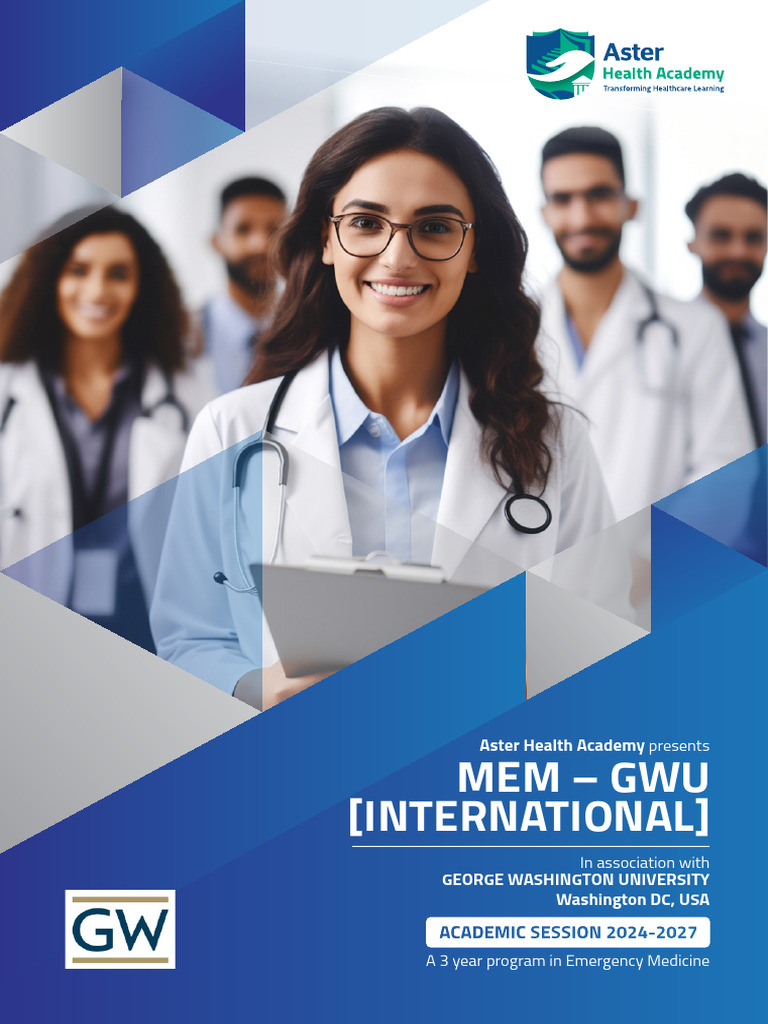 MEM Program with GWU at Aster Academy | PDF | Medicine | Hospital