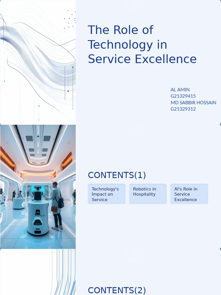 Technology's Impact on Service Excellence | PDF | Automation ...