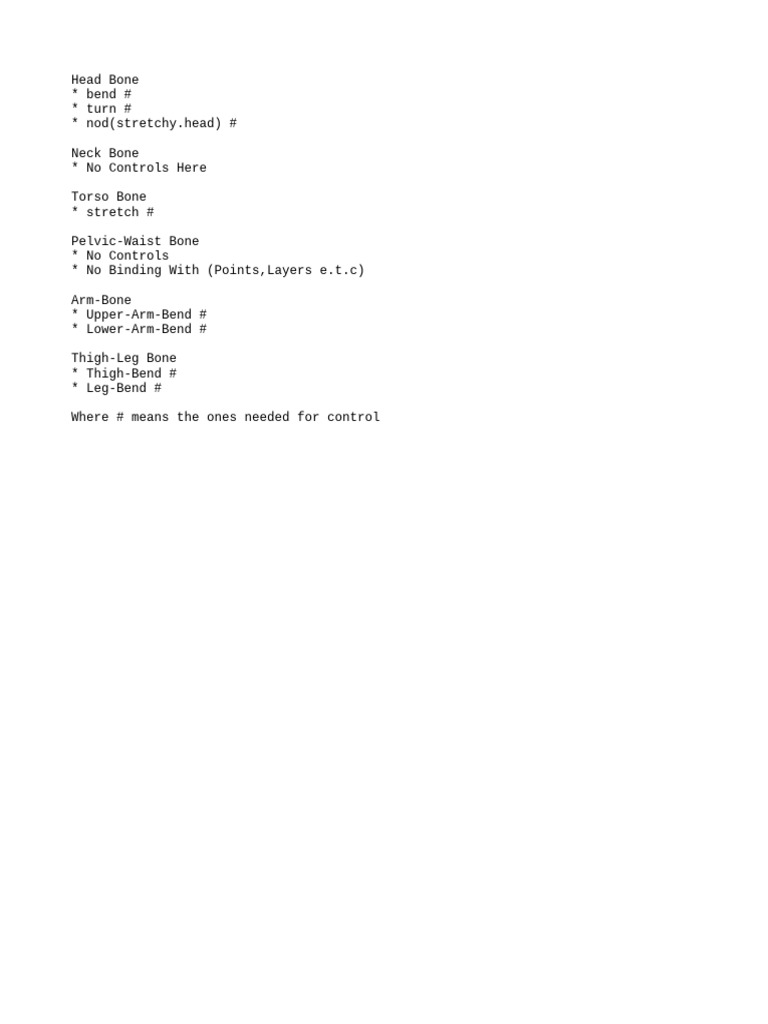 Moho Bone SetUp and Controls | PDF