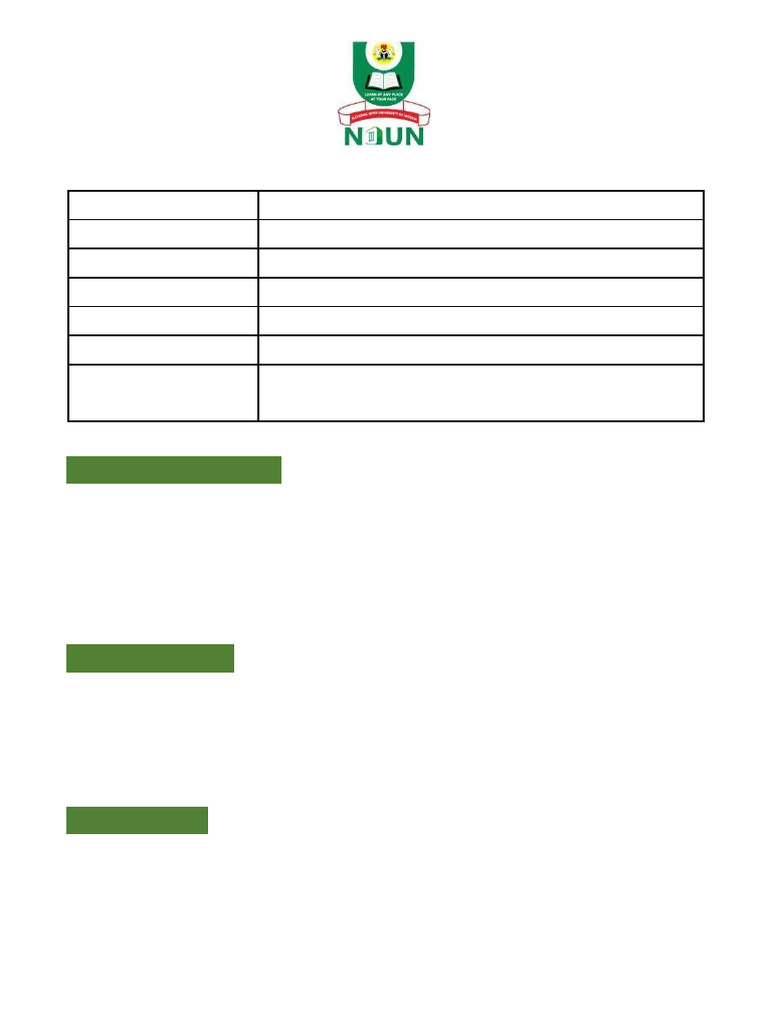 NOUN Academic Calendar Policy 2025/26 | PDF | Academic Term