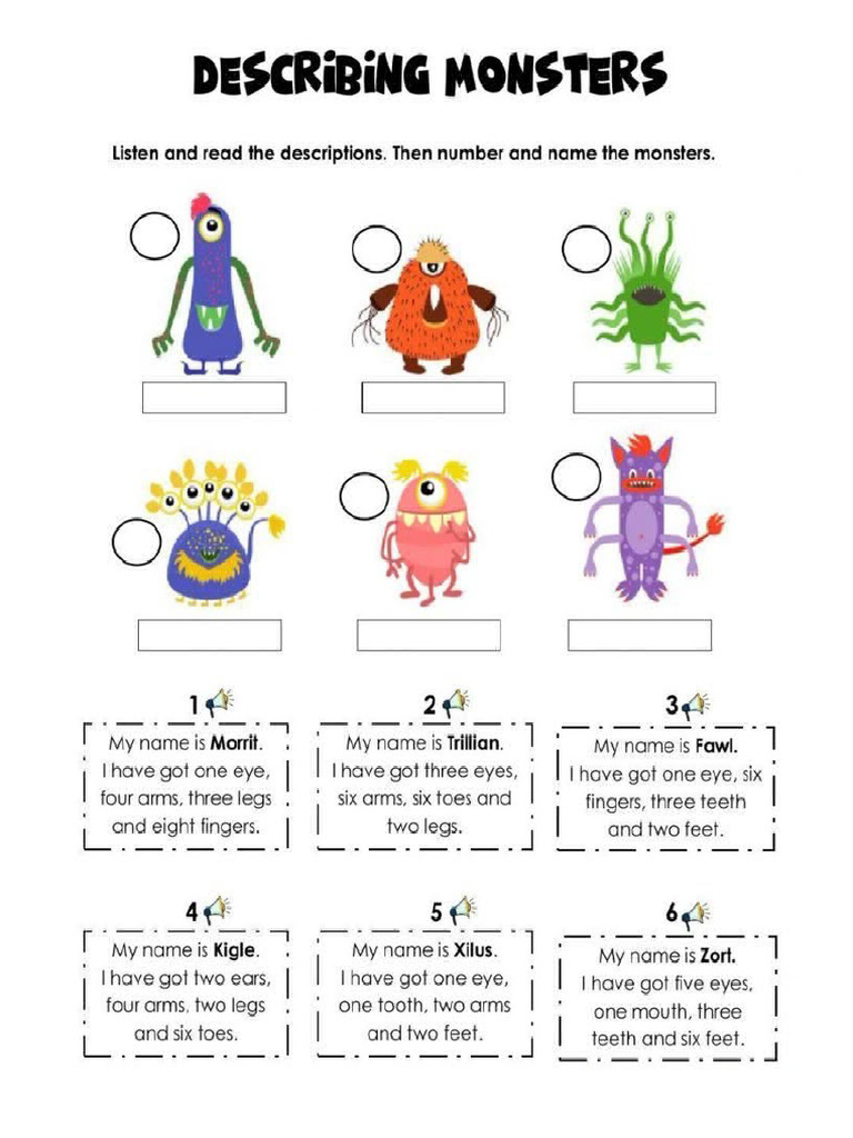 Describing Monsters | PDF