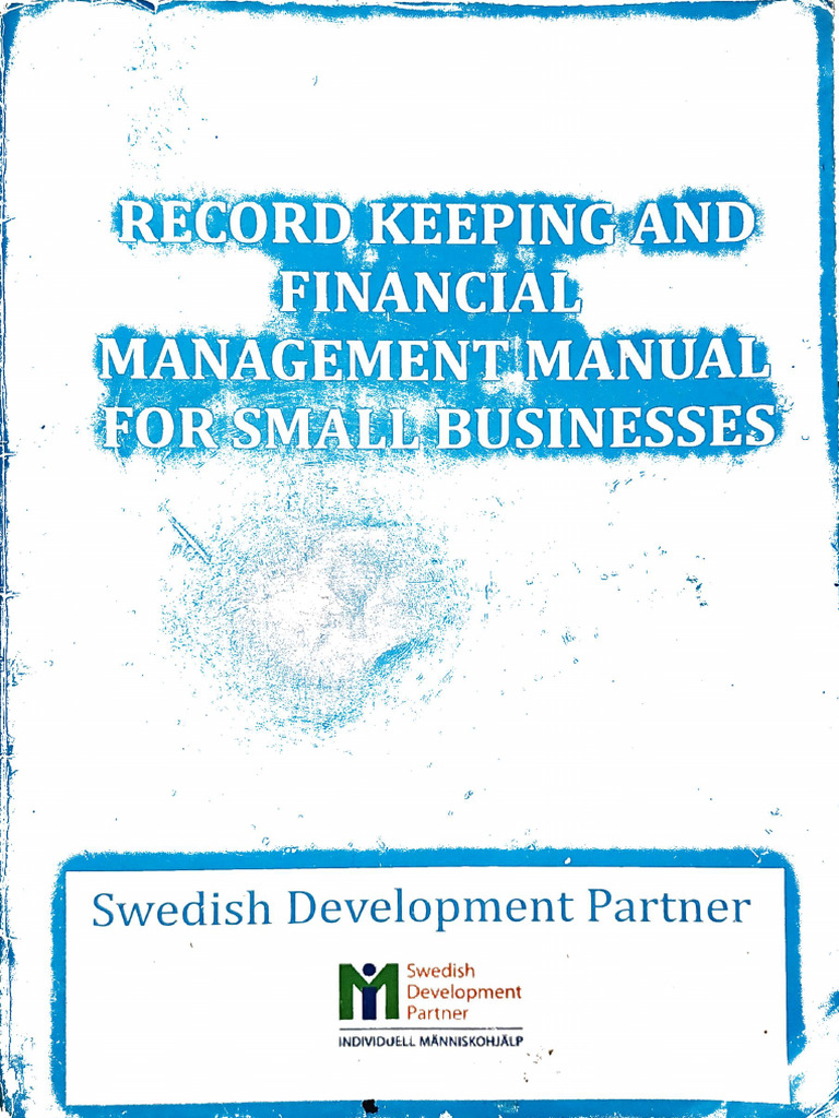Record Keeping and Financial MGNT Manual | PDF