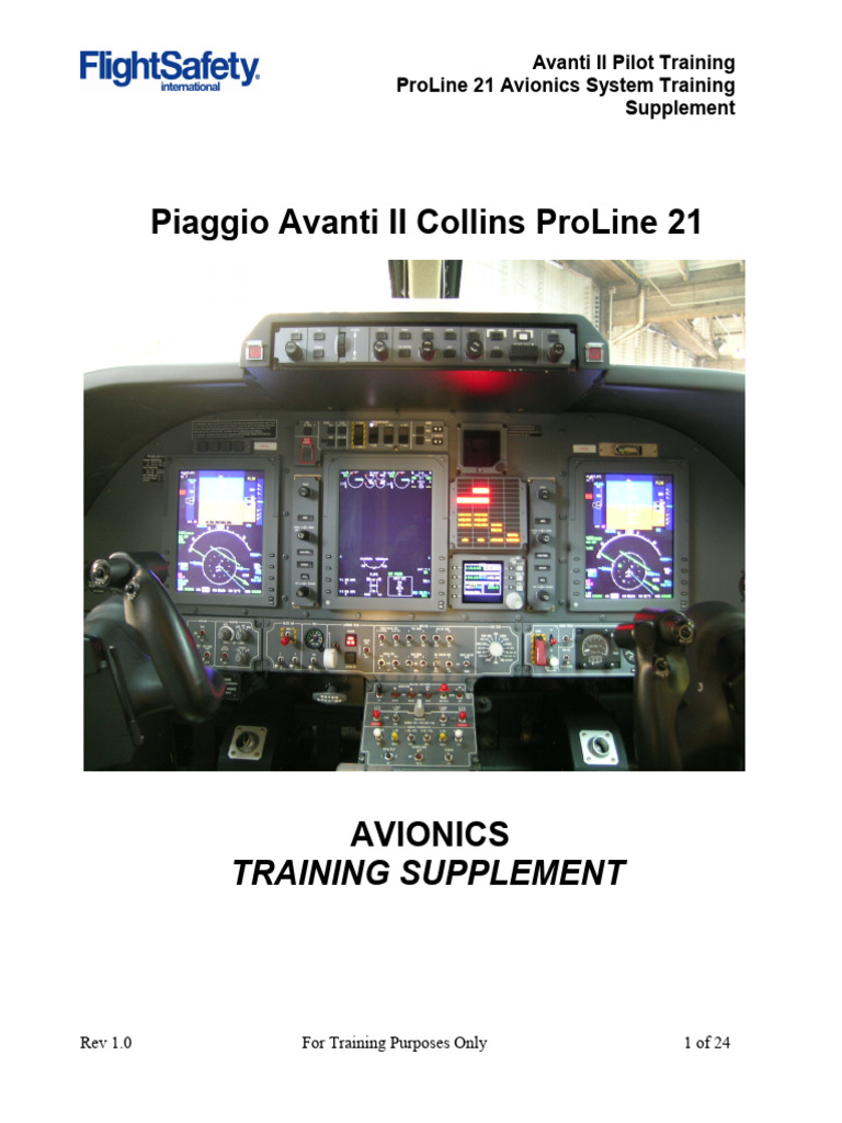 Proline 21 Training Supplement | PDF | Avionics | Aerospace