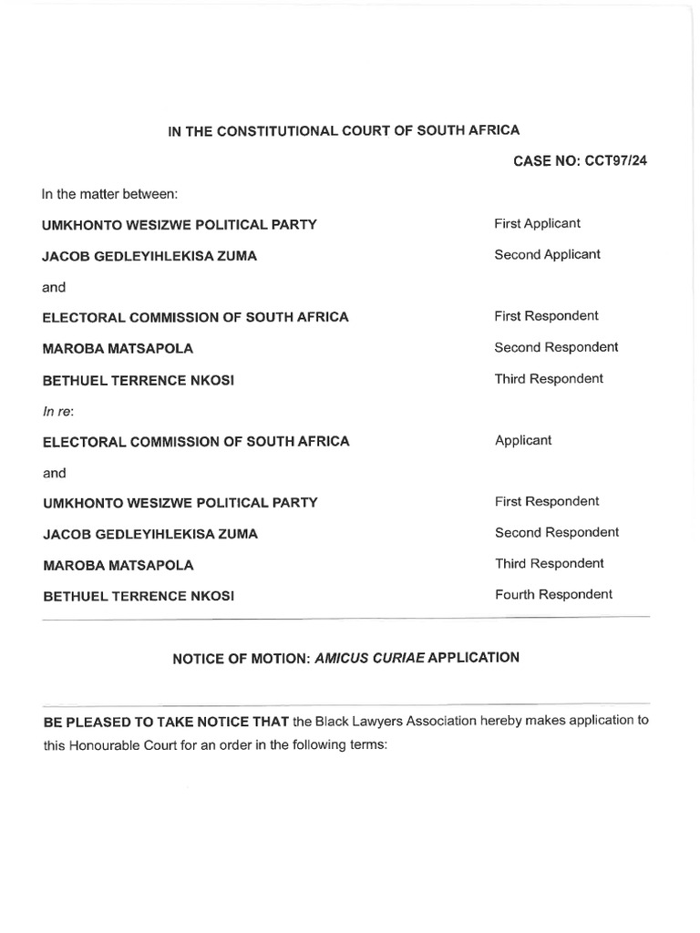 20. BLA Application for Amicus Curiae_served | PDF