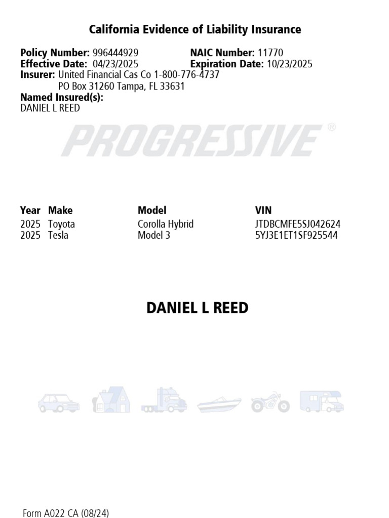 P GR Insurance Id Card Auto | PDF