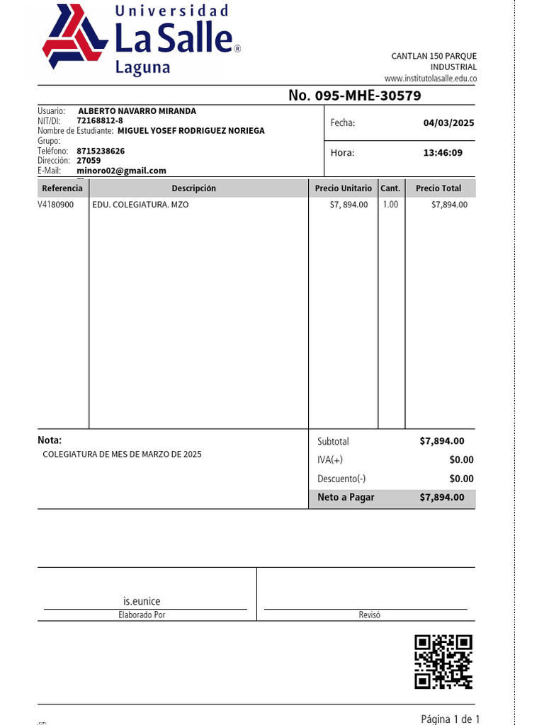 Documento La Salle MZO | PDF