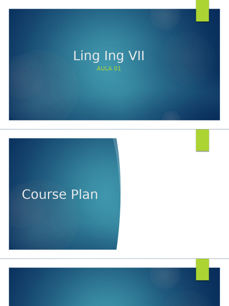 Ling Ing VII - Class 01 | PDF | Linguistics | Grammar
