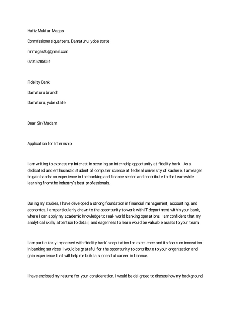 App Letter | PDF
