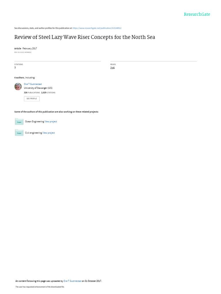 PAPER - Review of Steel Lazy Wave Riser Concepts For The North Sea ...