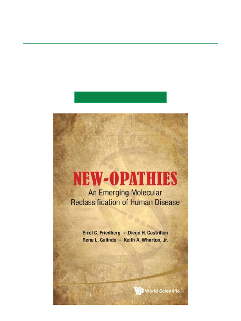 New Opathies An Emerging Molecular Reclassification of Human Disease Optimized PDF Download ...