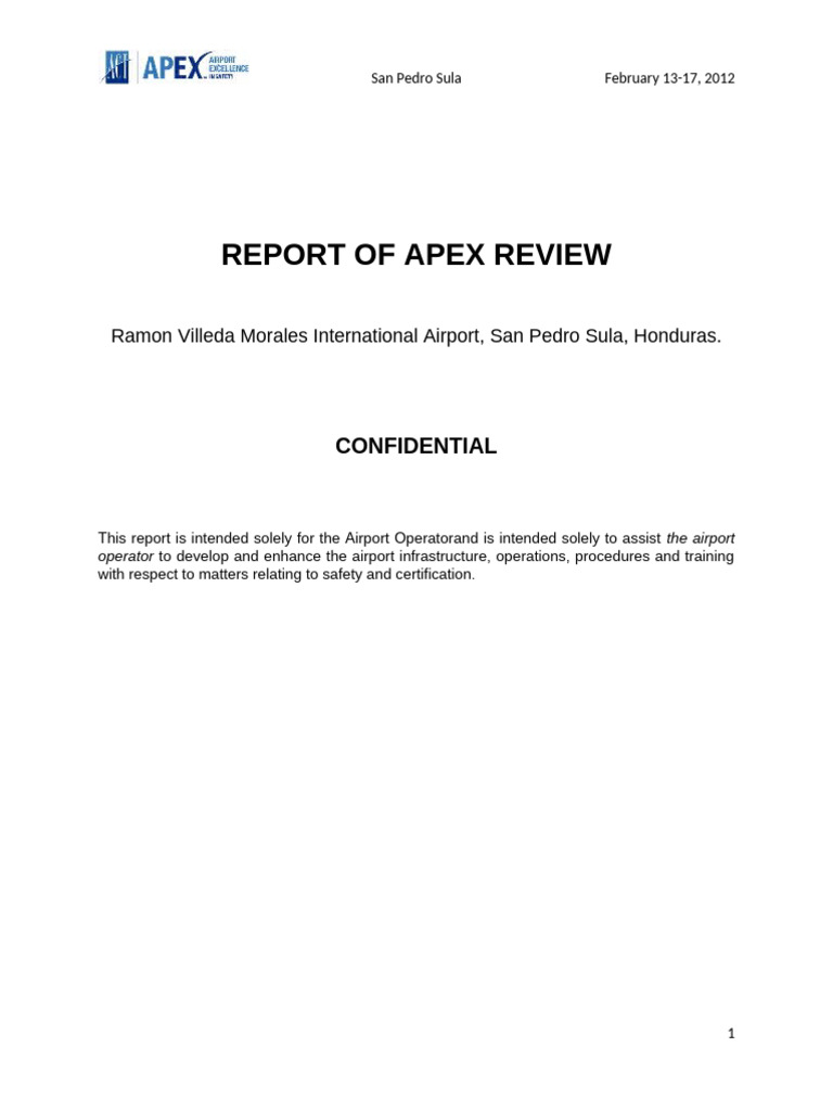 SAP - FINAL Report - July 26 - JP | PDF | Airport | Runway