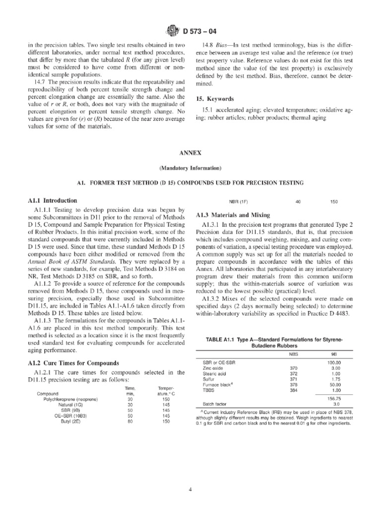 Astm D573-04 (2019) 4 | PDF
