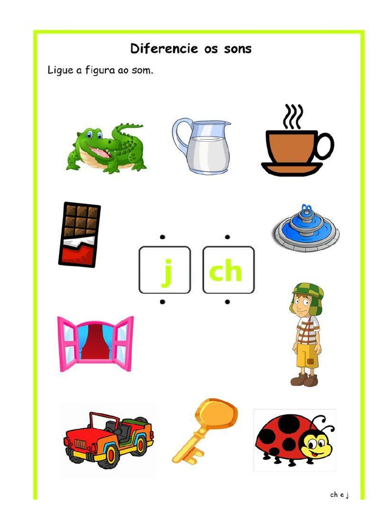 atividades fonema CH | PDF