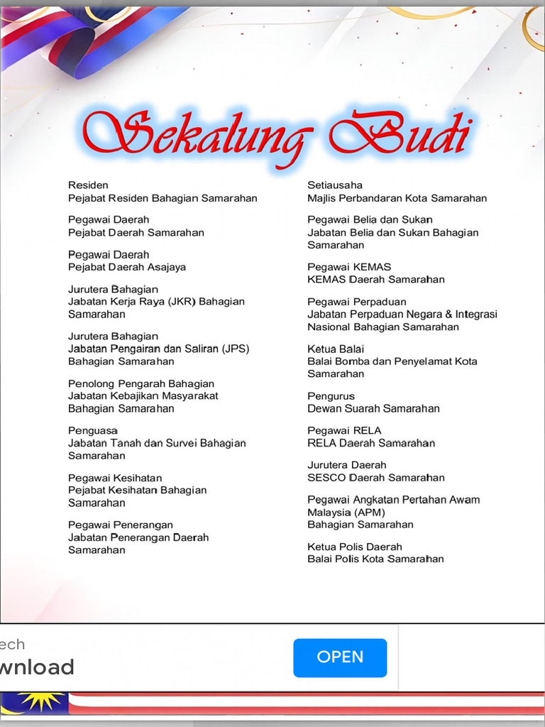 Buku Program Hari Terbuka | PDF