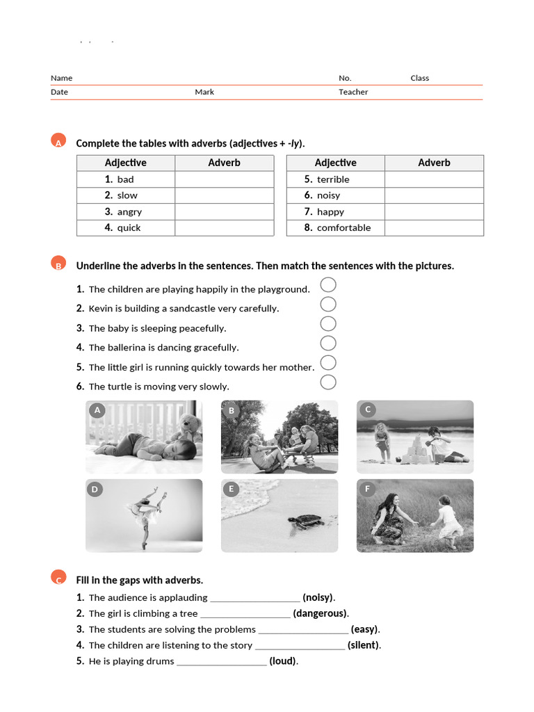 Adverbs: Noisy and Other Examples | PDF